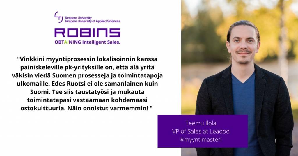 Teemu Ilola ROBINS-tutkimushankkeen kokoomateoksessa | Robins | Tampereen korkeakouluyhteisö